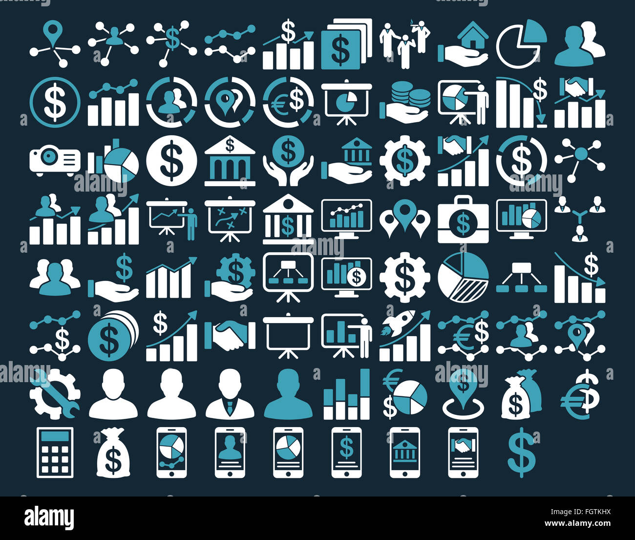 Business Icon Set Stock Photo - Alamy
