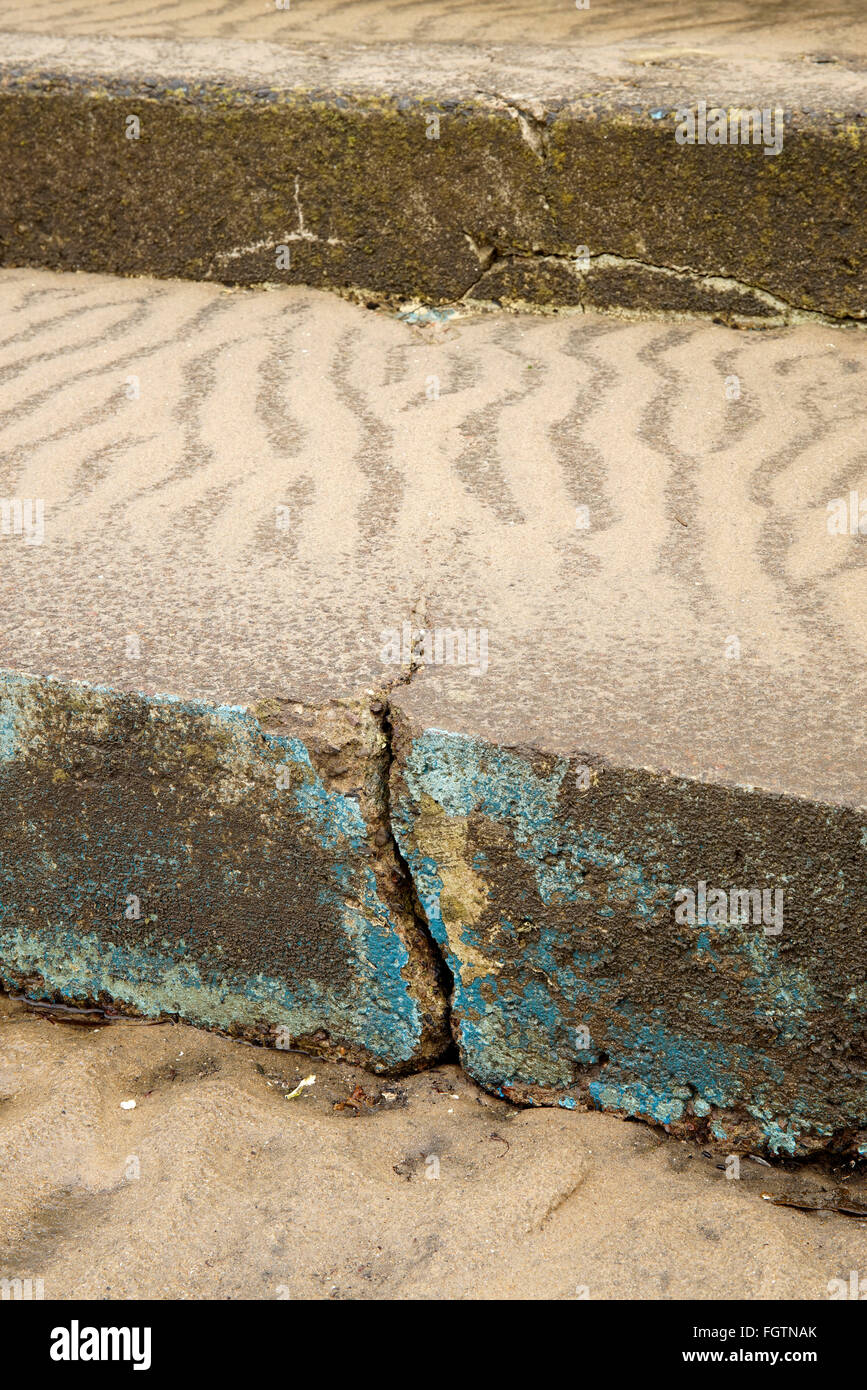 The disused tidal swimming pool at Tynemouth, Tyneside, England, UK ...