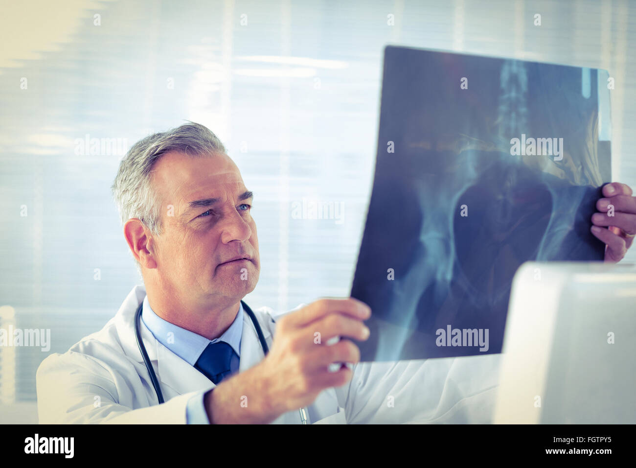 Male dcotor studying X-ray in clinic Stock Photo - Alamy