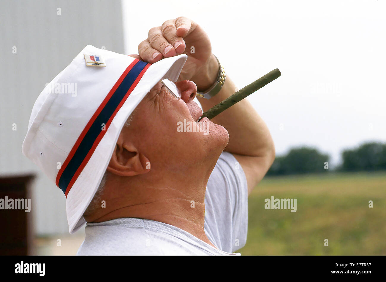 Man watching airplanes Stock Photo - Alamy