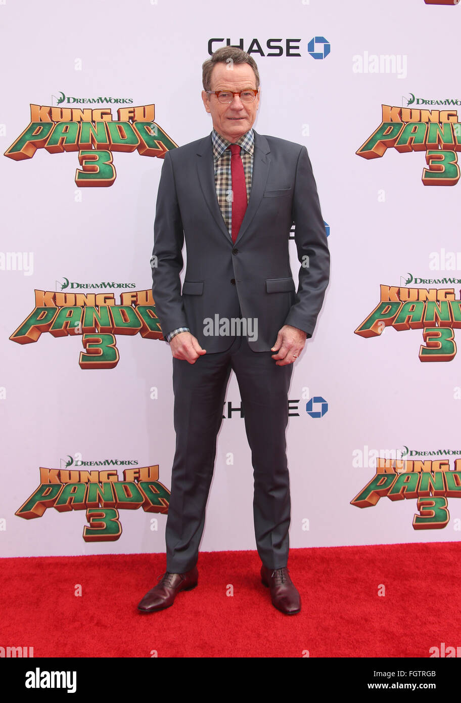 World premiere of 'Kung Fu Panda 3' - Arrivals Featuring: Bryan ...