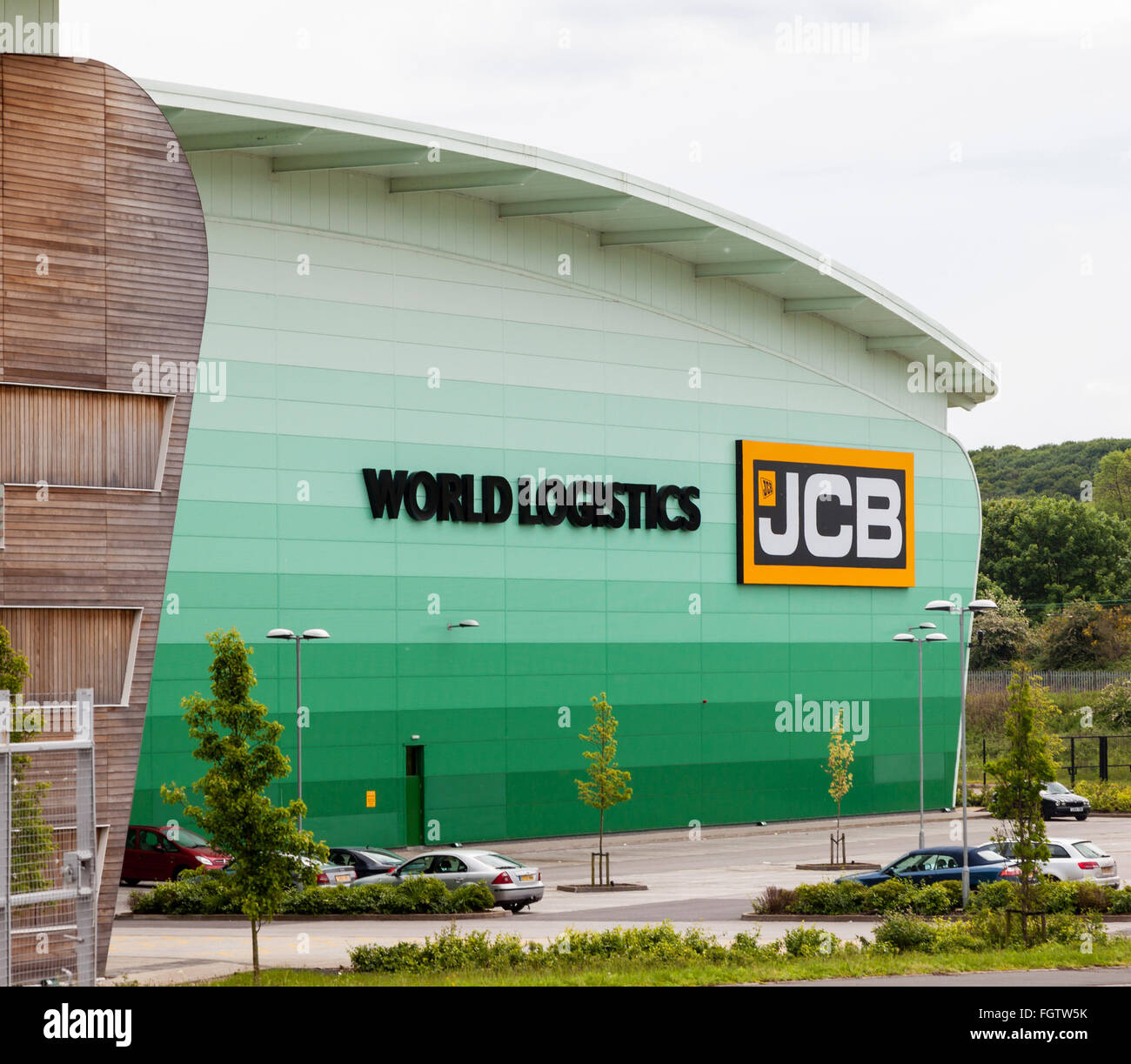 The JCB World Logistics distribution centre Blue Planet building at ...