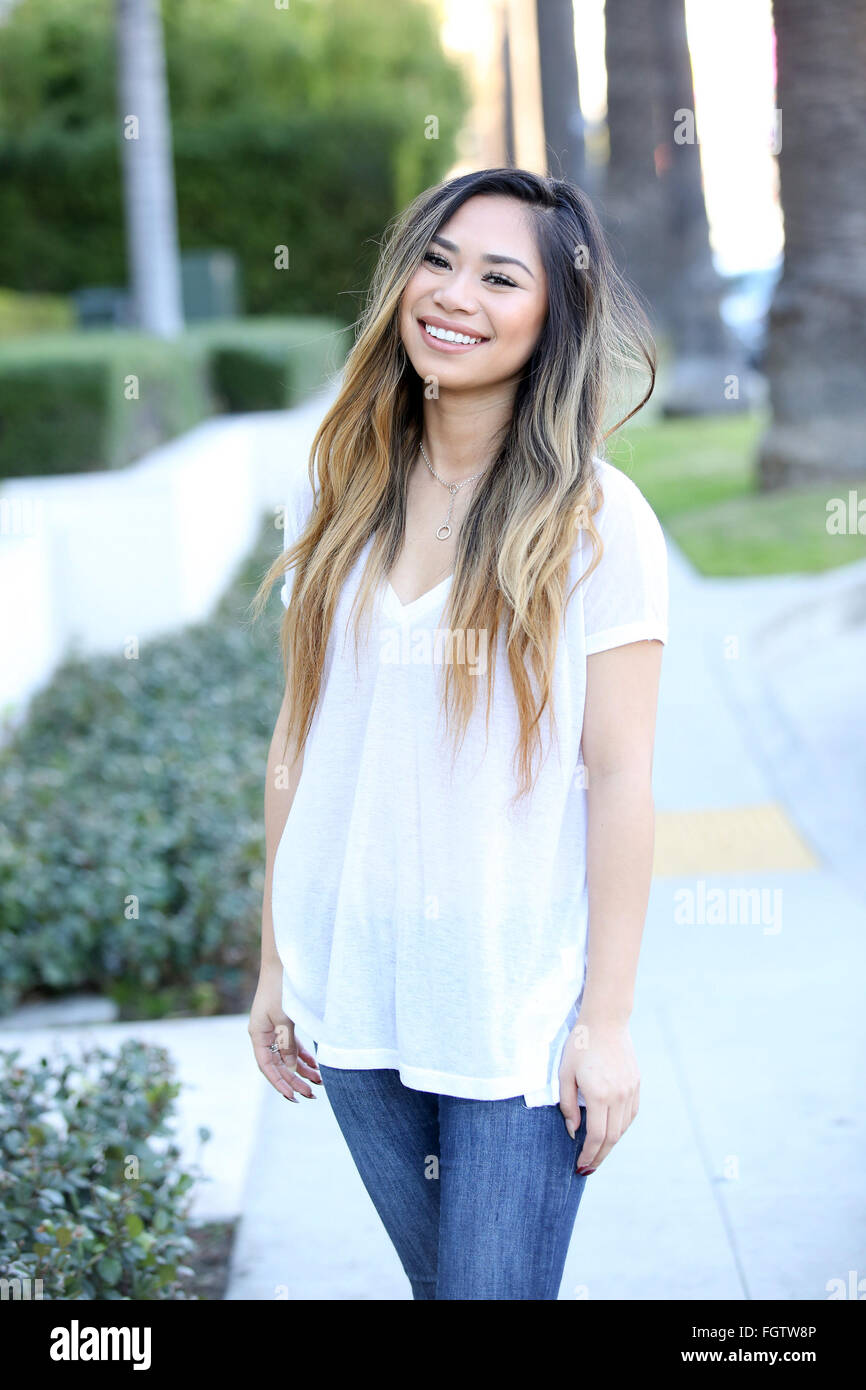 American singer and songwriter Jessica Sanchez attends Indulge House ...