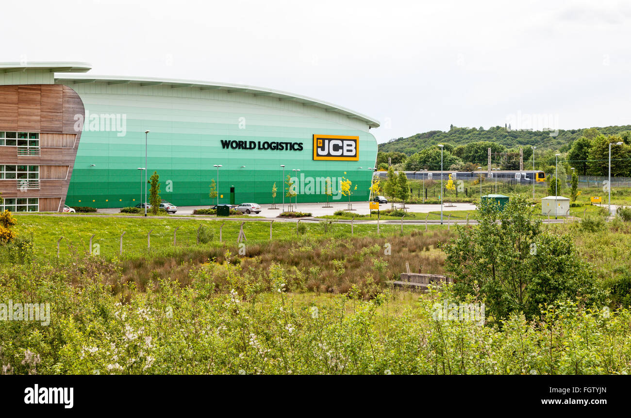 The JCB World Logistics distribution centre Blue Planet building at ...