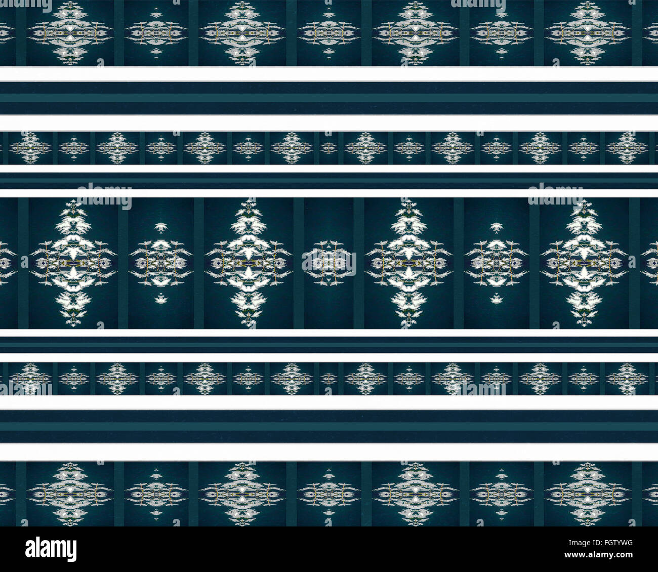 Decorative abstract boho horizontal stripes baroque seamless pattern ...
