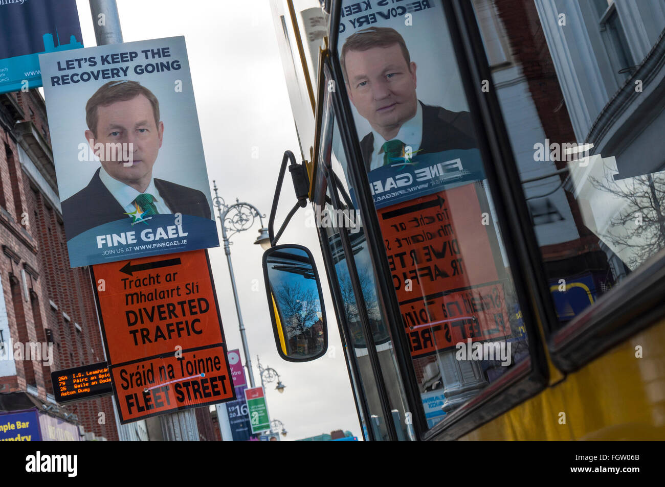 Dublin, Ireland. 22nd February 2016. Election poster for Irish ...