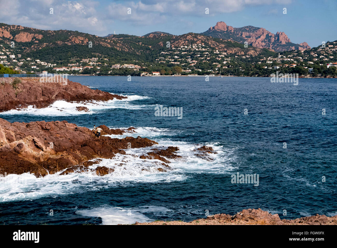 Le Dramont Peninsula, Agay Bay and Estérel Hills, Agay, Saint-Raphaël ...