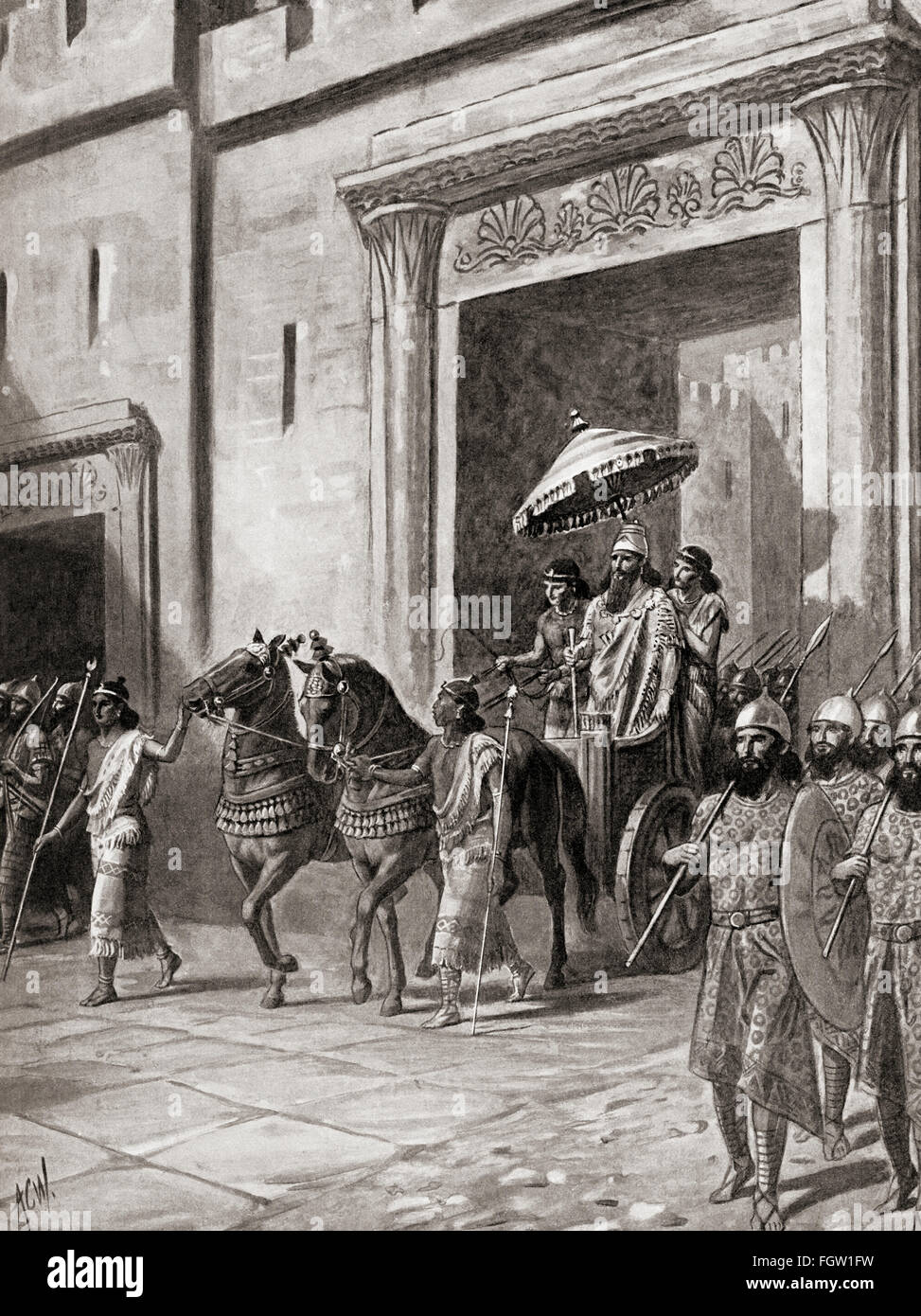 The recognition of Esarhaddon as king in Ninevah, Upper Mesopotamia in ...