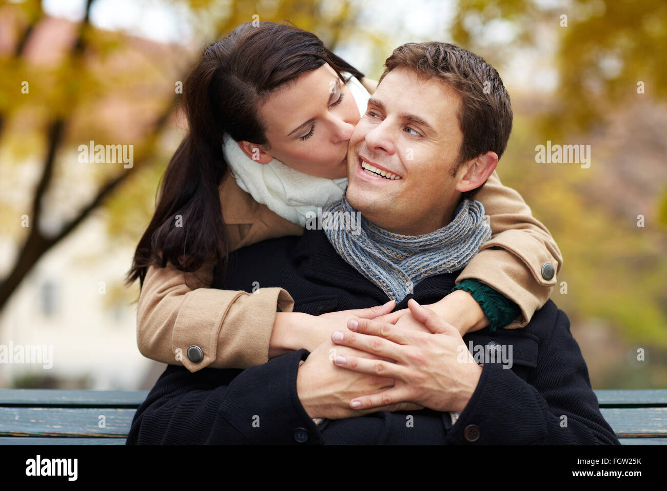 Romantic Kiss On Cheek