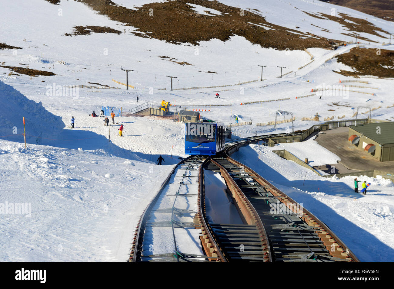 Funicular Railway at Cairngorm Mountain Ski Centre, Aviemore, Scottish ...