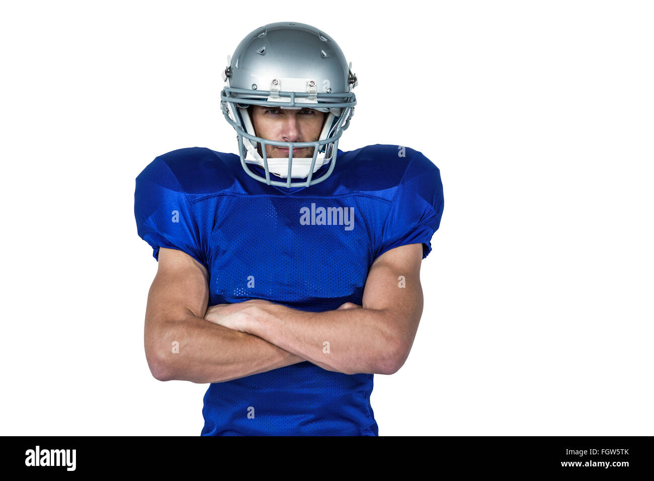 Football player standing arms crossed hi-res stock photography and ...