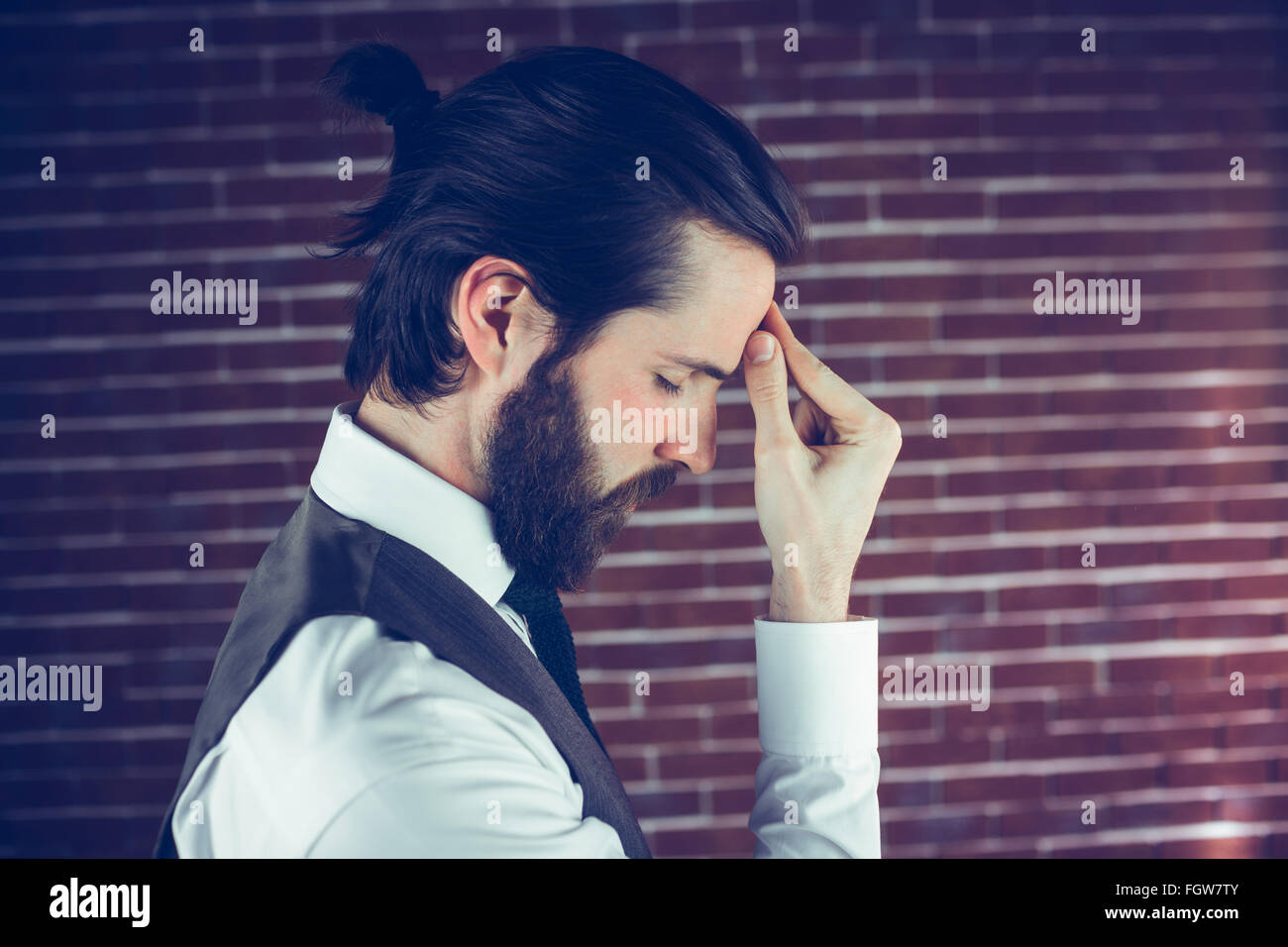 Side view upset sad hi-res stock photography and images - Alamy