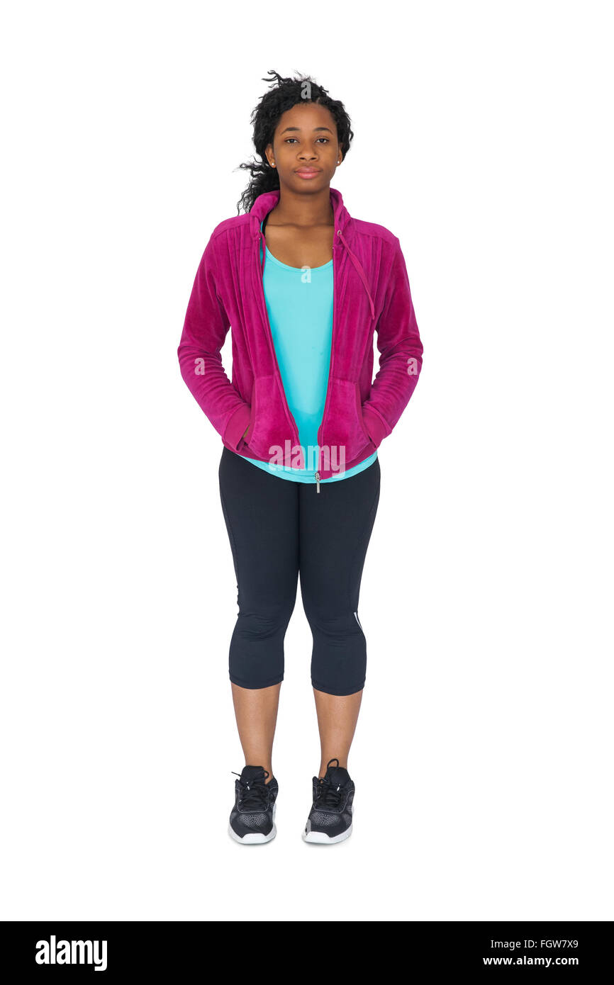 Woman dressed for a workout Stock Photo - Alamy