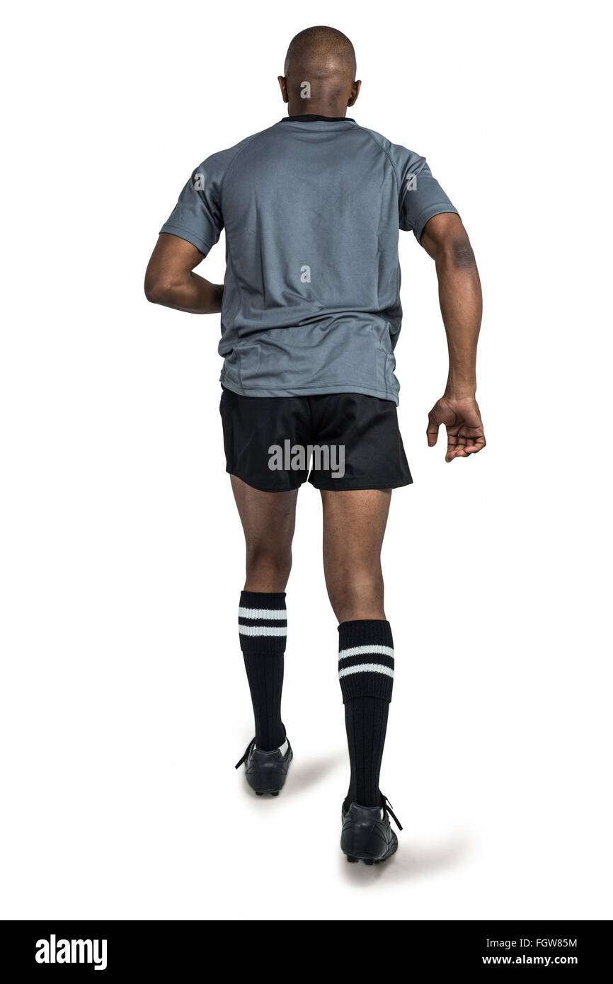 Man running rear view Cut Out Stock Images & Pictures - Alamy
