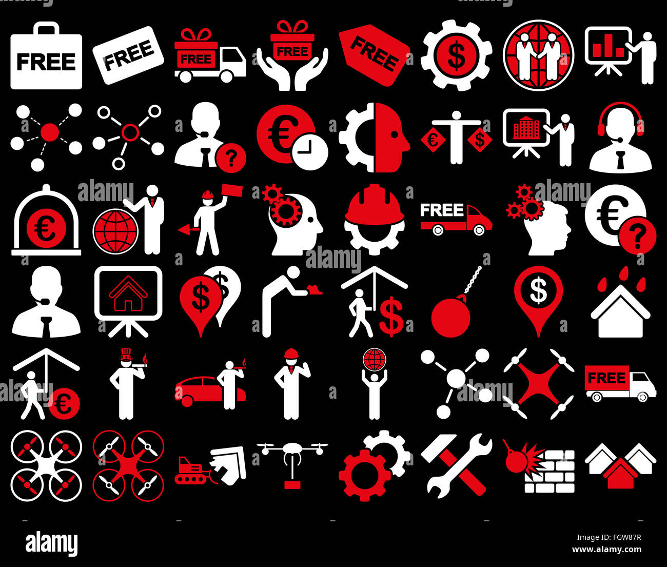 Black headset red gift hi-res stock photography and images - Alamy