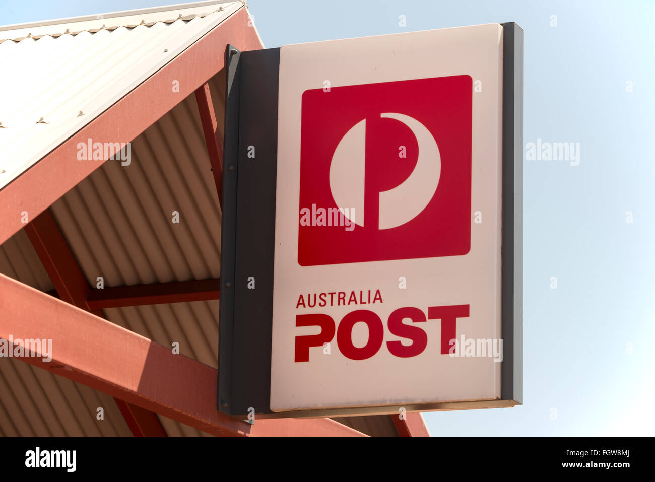 The official Australian Post Office sign, Australia Stock Photo - Alamy