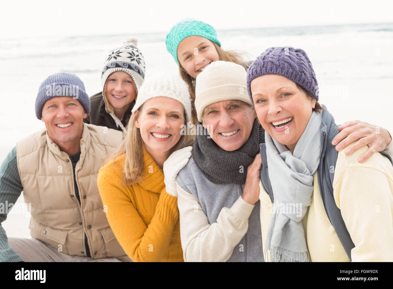 Multi generation family all together Stock Photo - Alamy