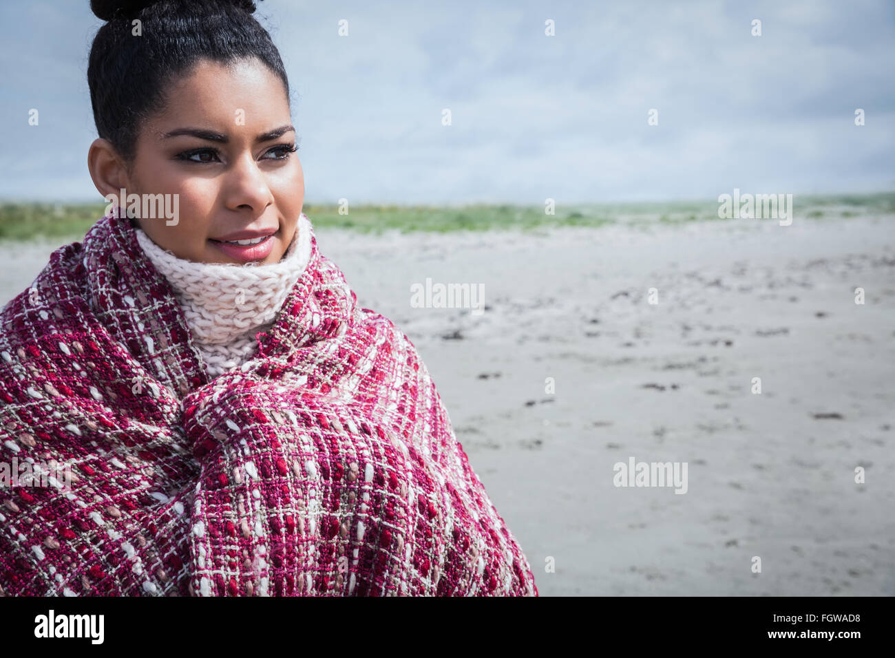 Wrapped in wool coat hi-res stock photography and images - Alamy