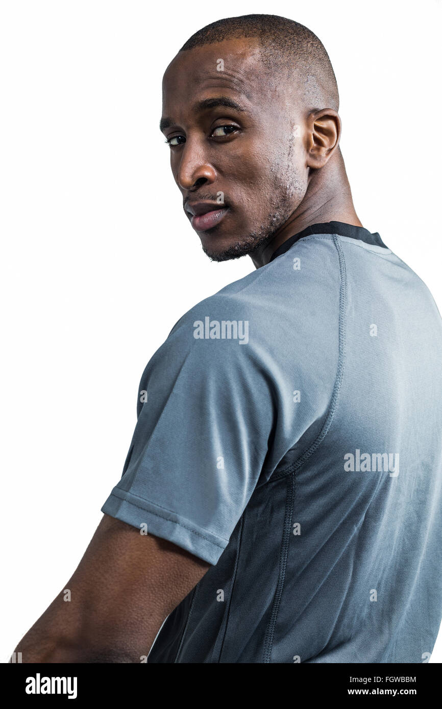 Portrait of rugby player Stock Photo - Alamy