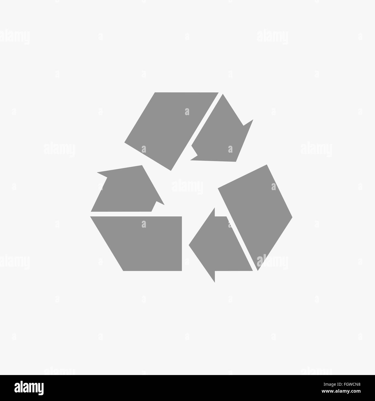 Gray recycle sign or icon Stock Vector Image & Art - Alamy