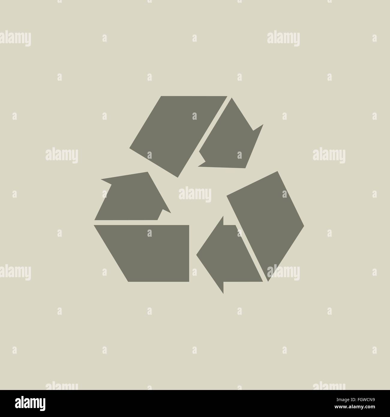 Gray recycle sign or icon Stock Vector Image & Art - Alamy