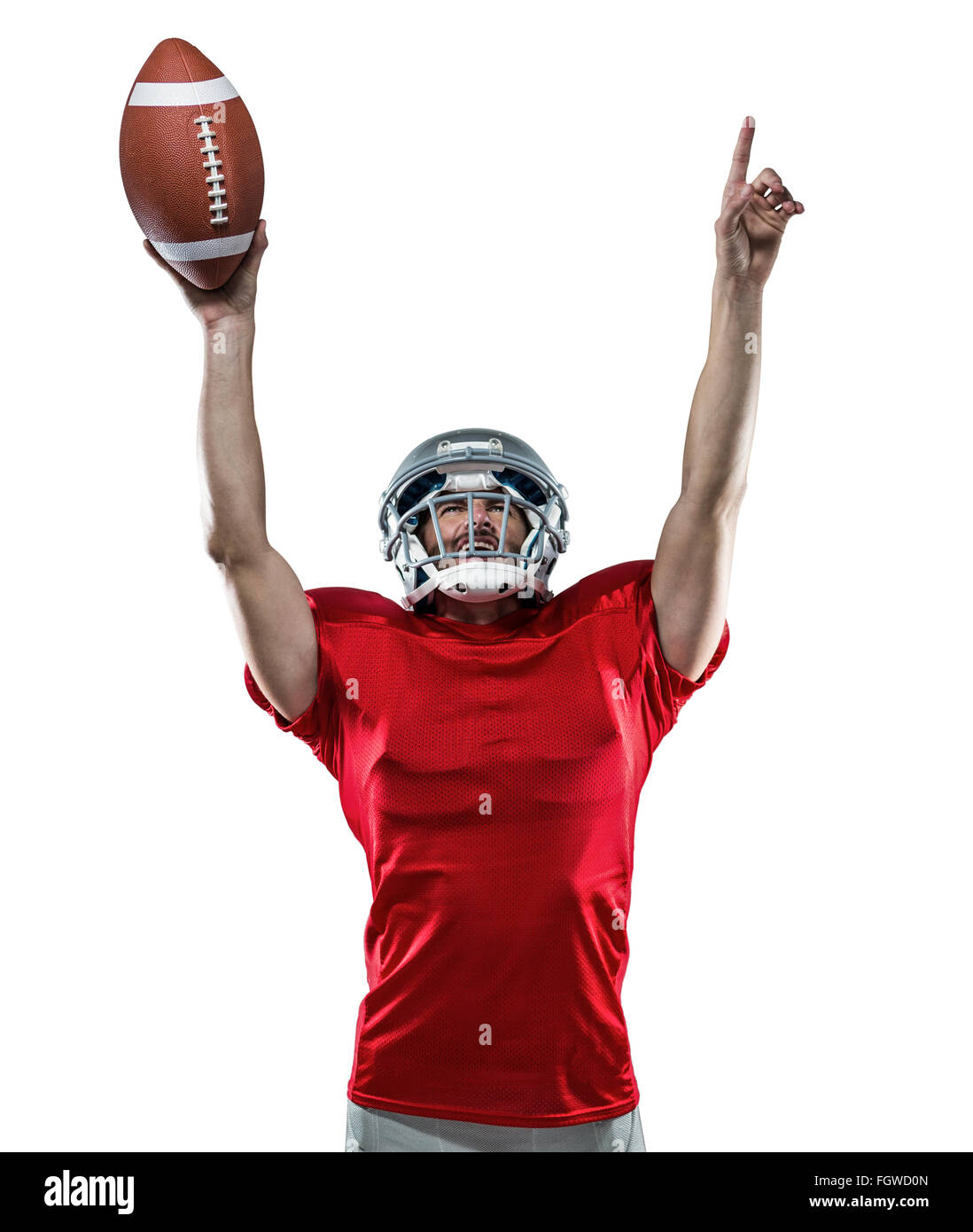 Competition success hand raised standing holding hi-res stock ...