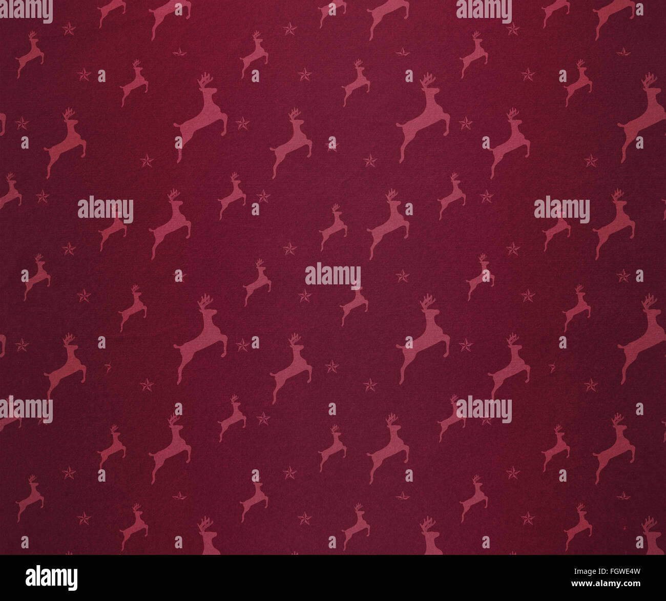 Red reindeer pattern wallpaper Stock Photo - Alamy