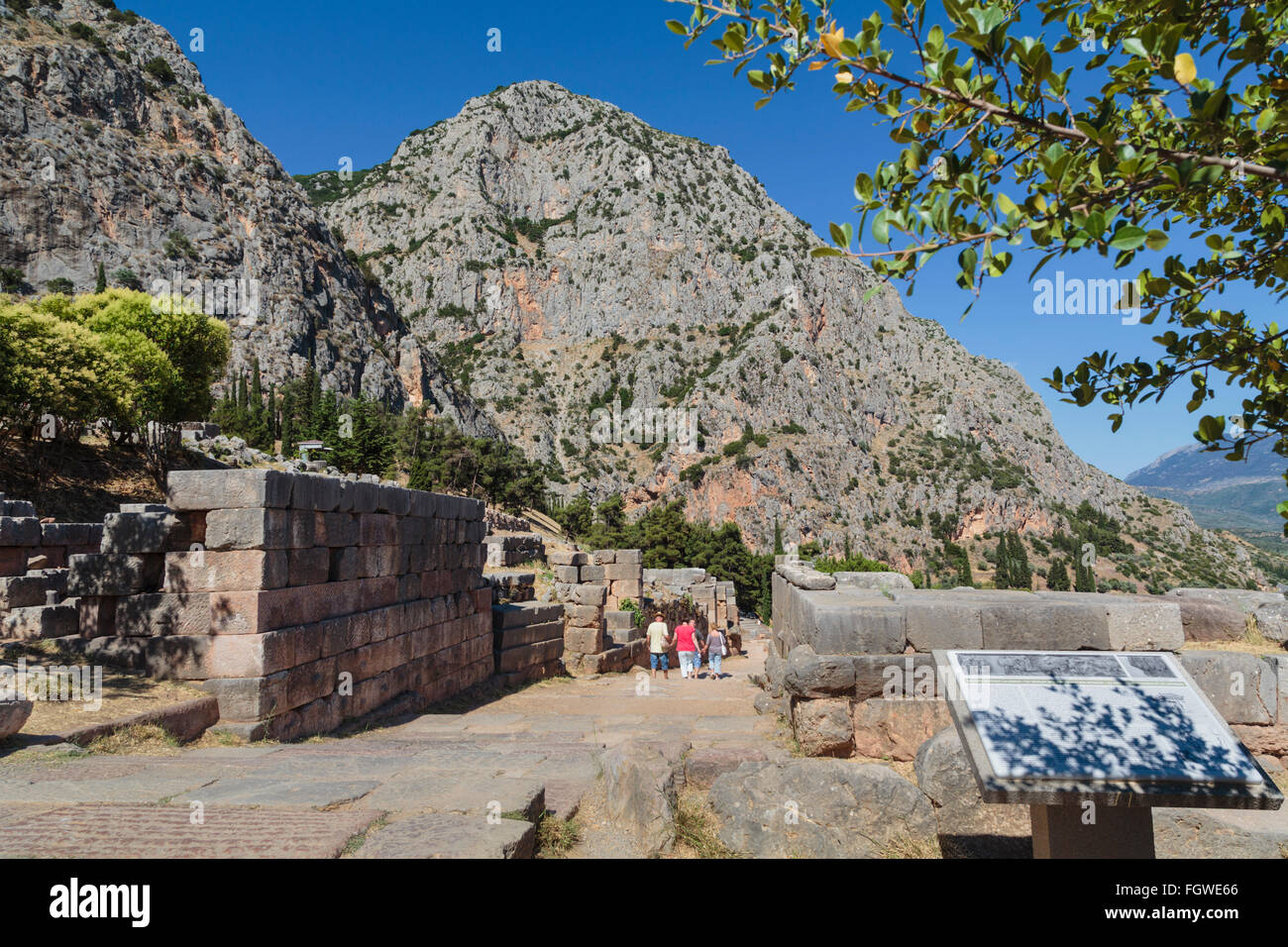 Ancient Delphi, Phocis, Greece. Strolling through the ruins of Ancient ...