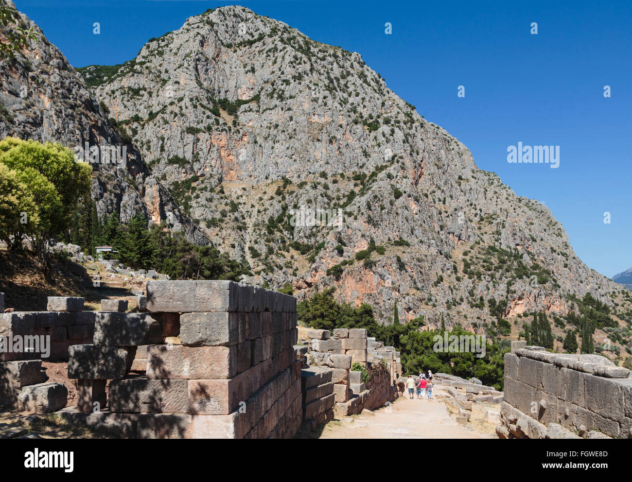 Ancient Delphi, Phocis, Greece. Strolling through the ruins of Ancient ...