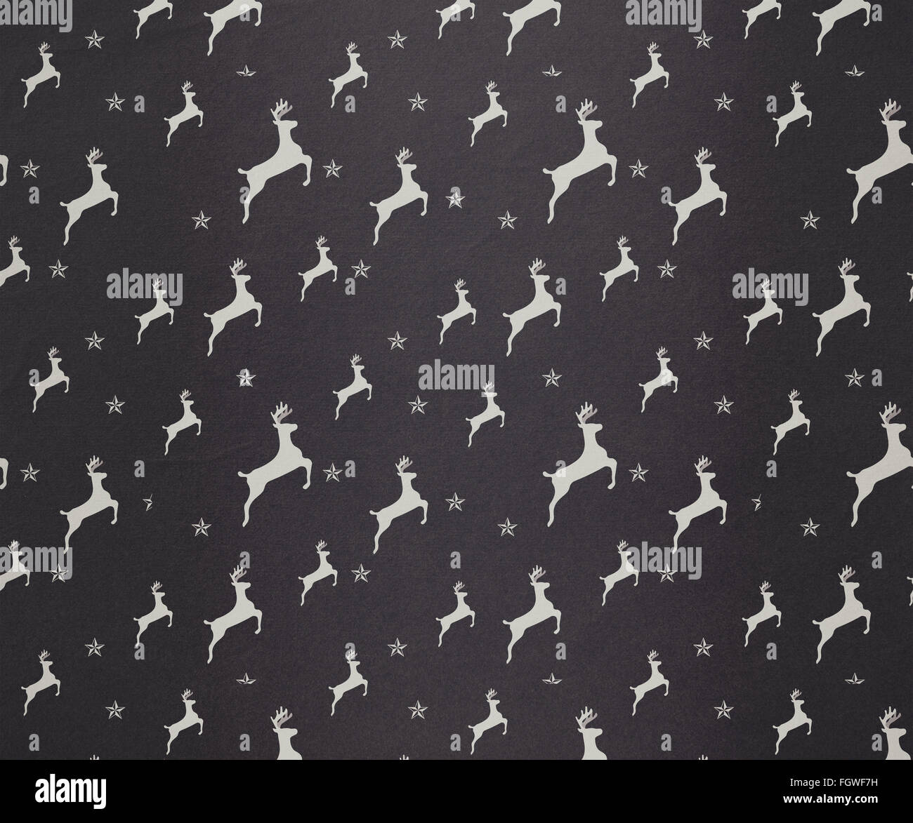 Grey and white reindeer pattern wallpaper Stock Photo - Alamy