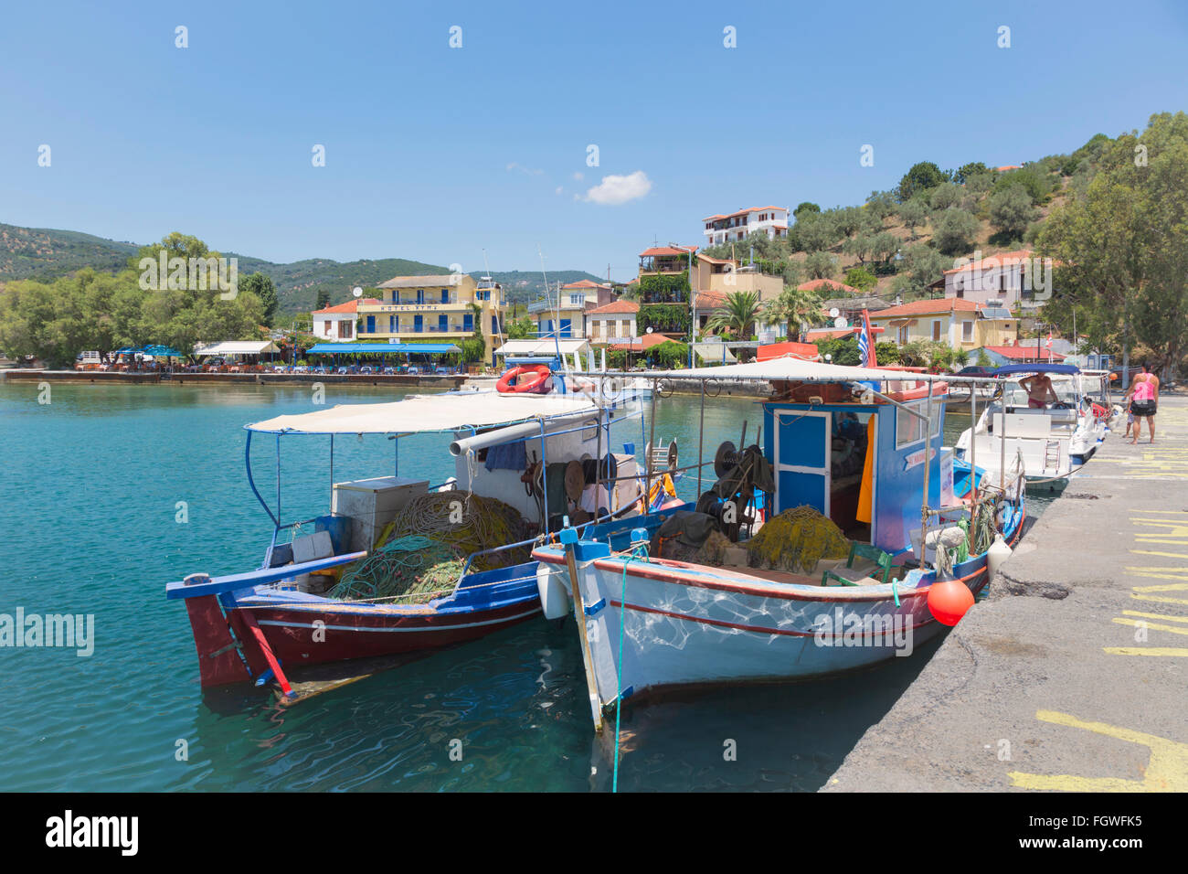 Typical greek fishing village hi-res stock photography and images - Alamy