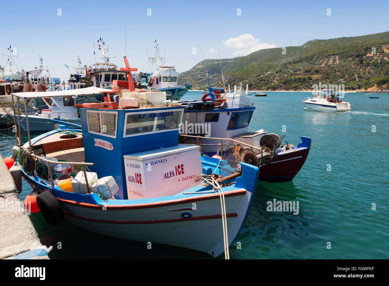 Typical greek fishing village hi-res stock photography and images - Alamy