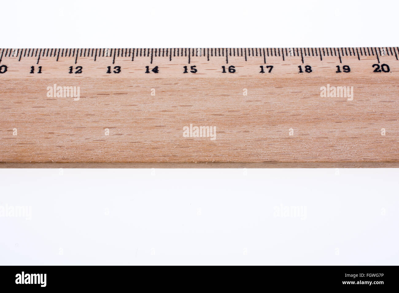 Part of a ruler on white background Stock Photo - Alamy