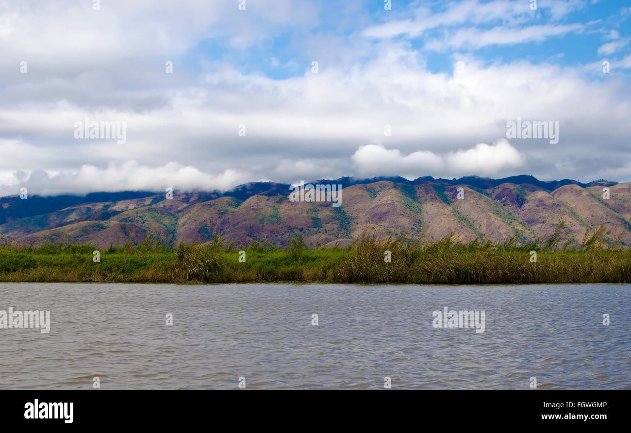 A stunning landscape in Inle lake Stock Photo - Alamy