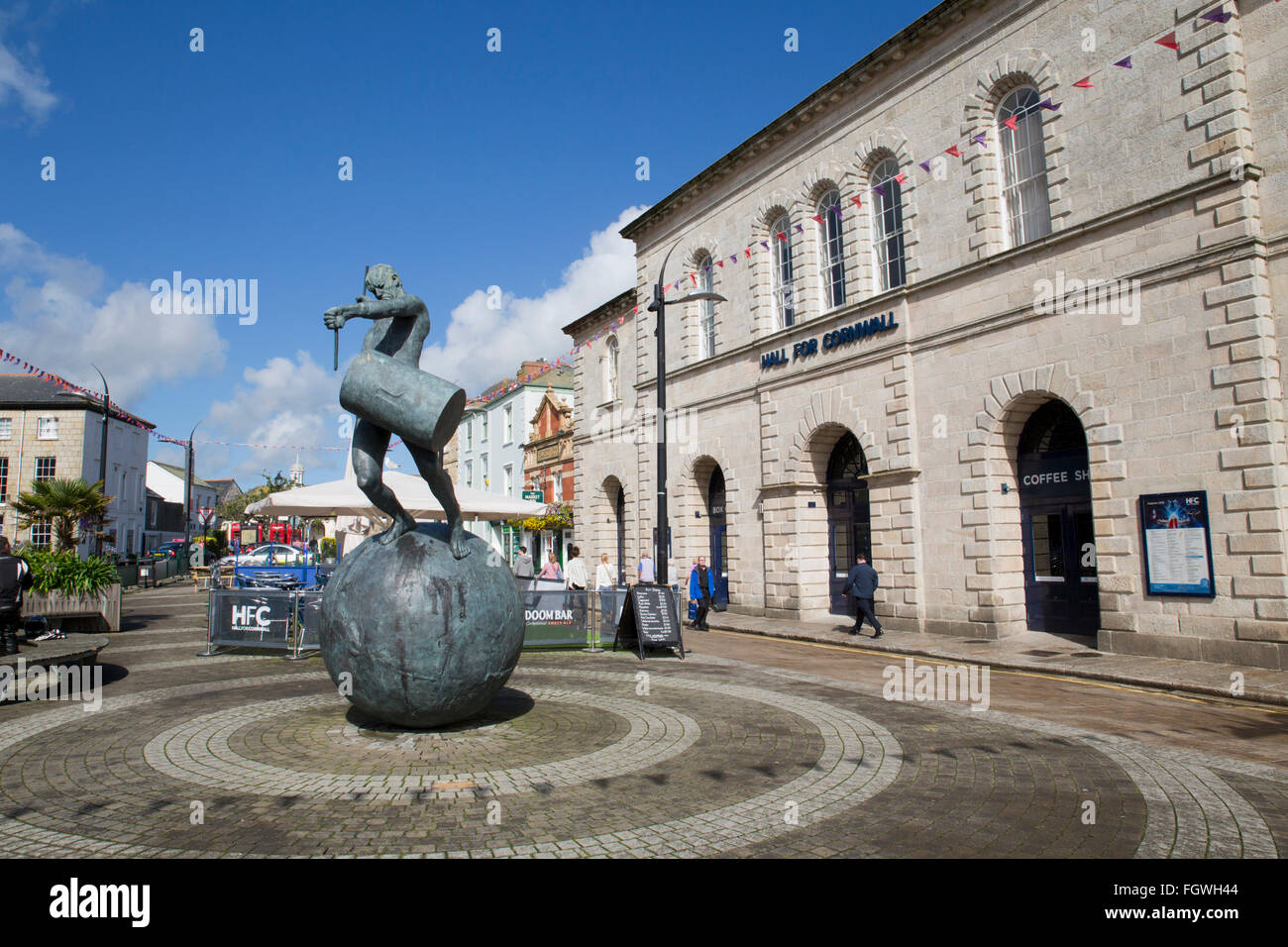 Truro; The Drummer; Lemon Quay; Cornwall; UK Stock Photo - Alamy