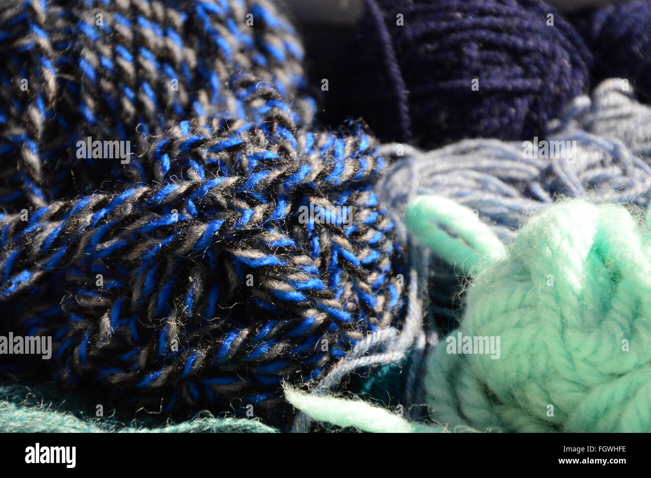 Colorful wool for knitting Stock Photo - Alamy