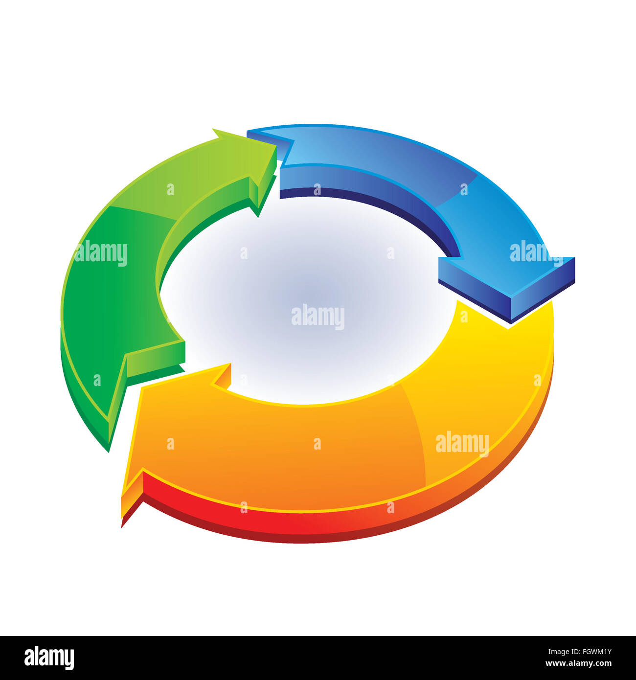 arrows circle sign Stock Photo - Alamy