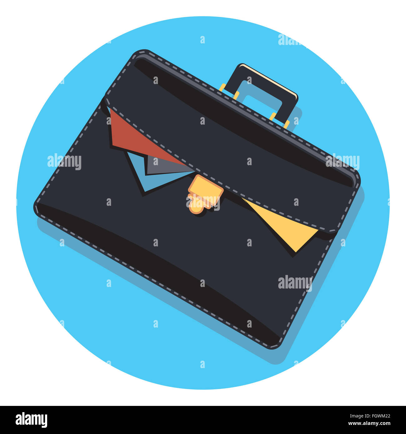 Vector flat style circle hi-res stock photography and images - Alamy