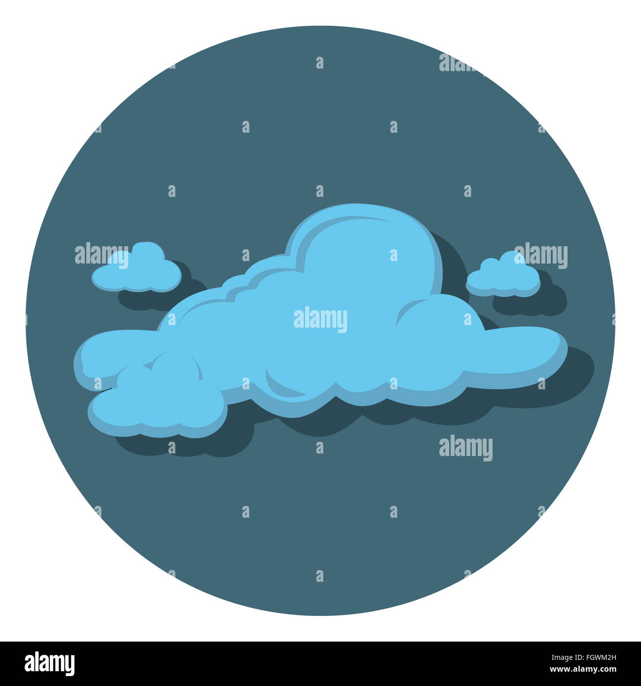 Cloud icon vector in hi-res stock photography and images - Alamy