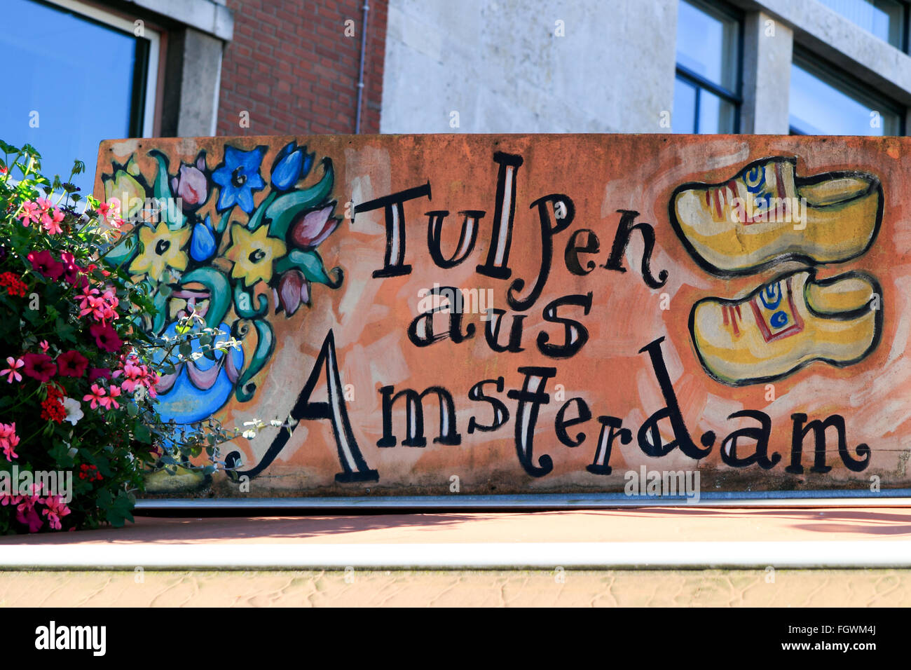 Floating flower market, Bloemenmarkt, Amsterdam, Netherlands Stock ...