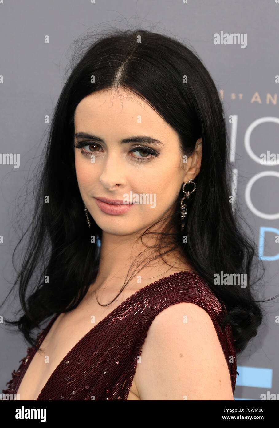21st Annual Critics' Choice Awards - Arrivals Featuring: Krysten Ritter ...