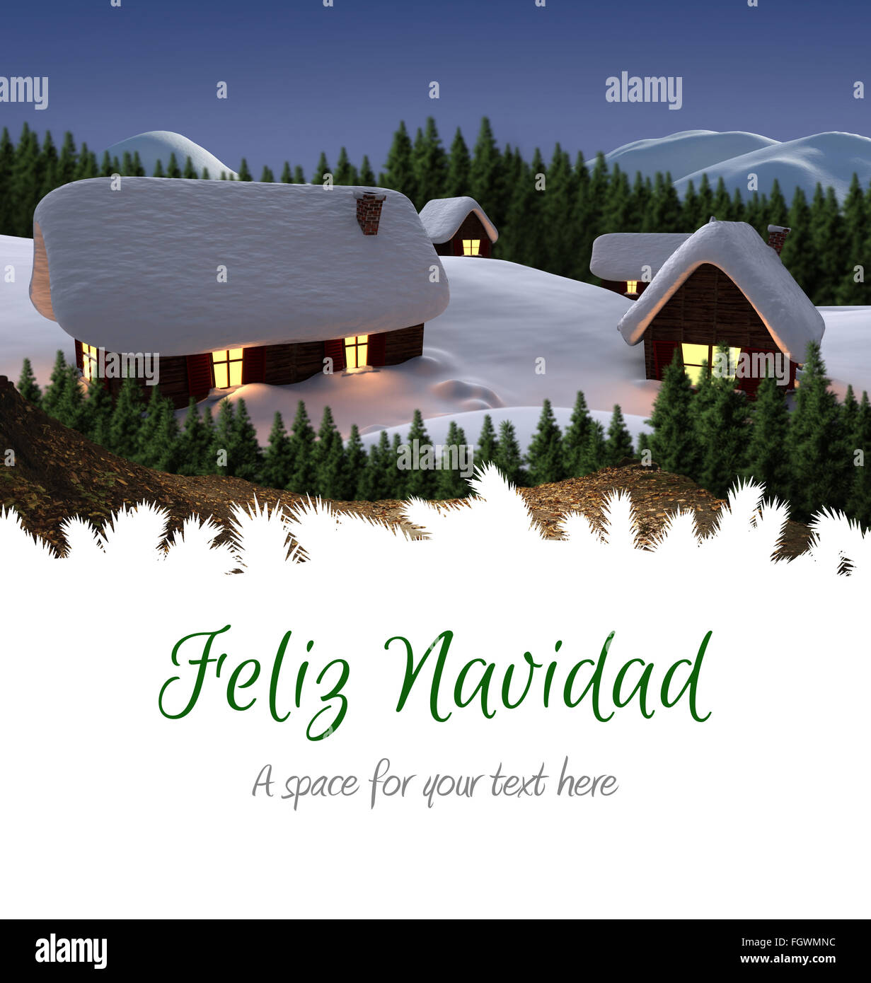 Spanish text feliz navidad hi-res stock photography and images - Alamy