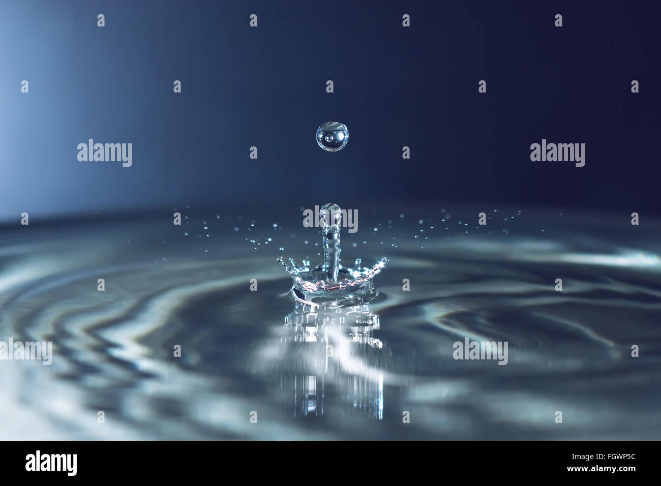 Splash of Water Drop Stock Photo - Alamy