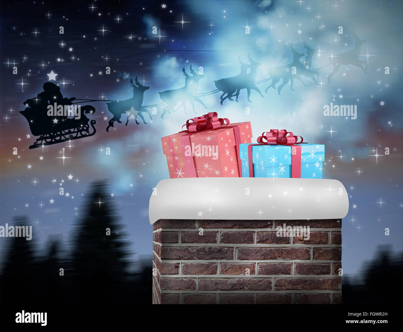 Magical sleigh hi-res stock photography and images - Alamy