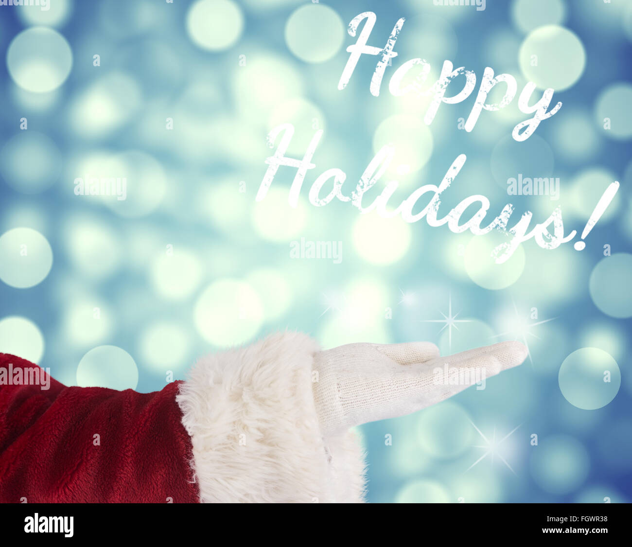 Santa claus showing open hand hi-res stock photography and images - Alamy