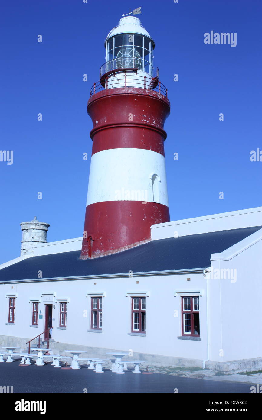 The lighthouse at Cape Agulhas, South Africa Stock Photo - Alamy