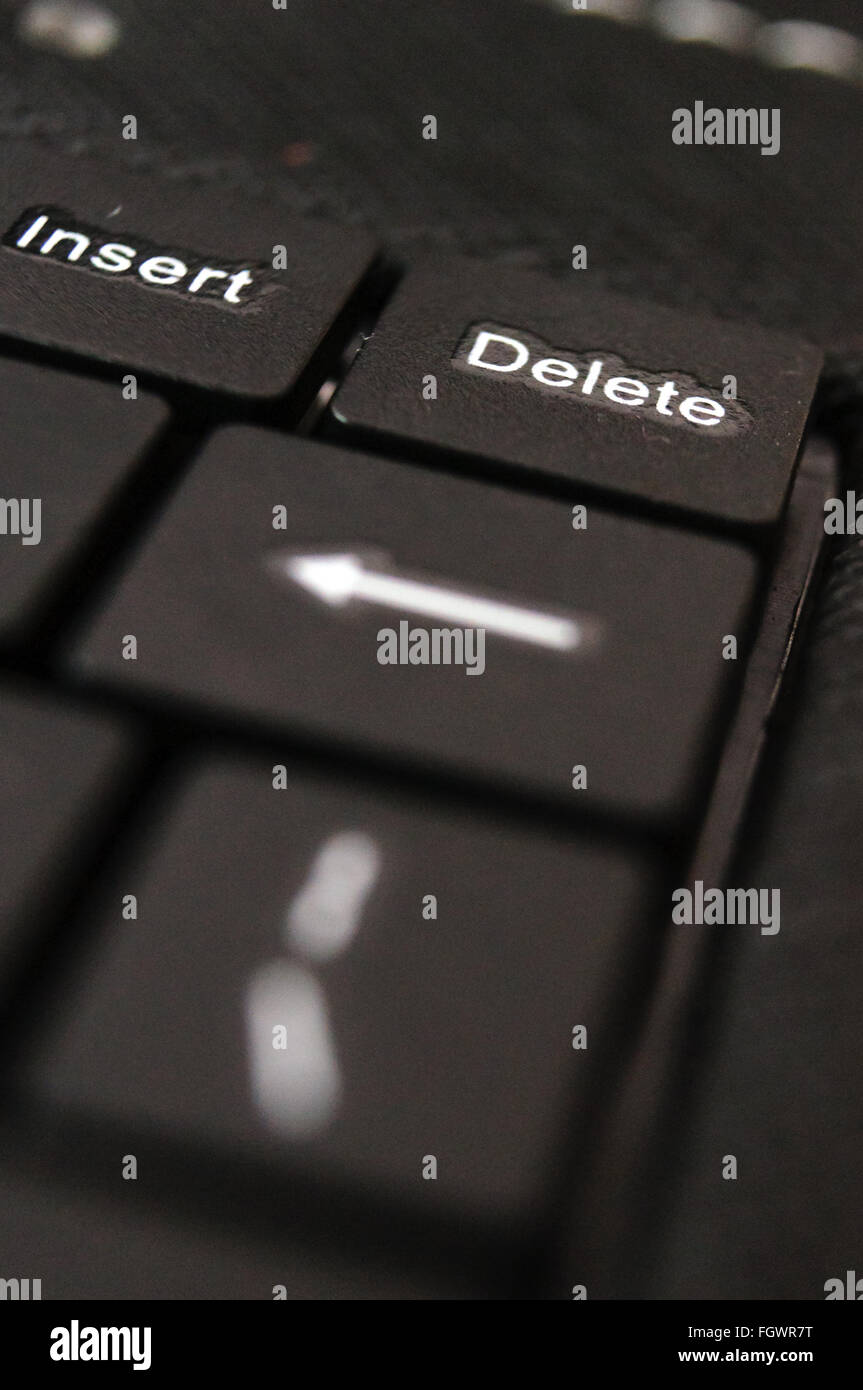 Keyboard keys delete hi-res stock photography and images - Alamy