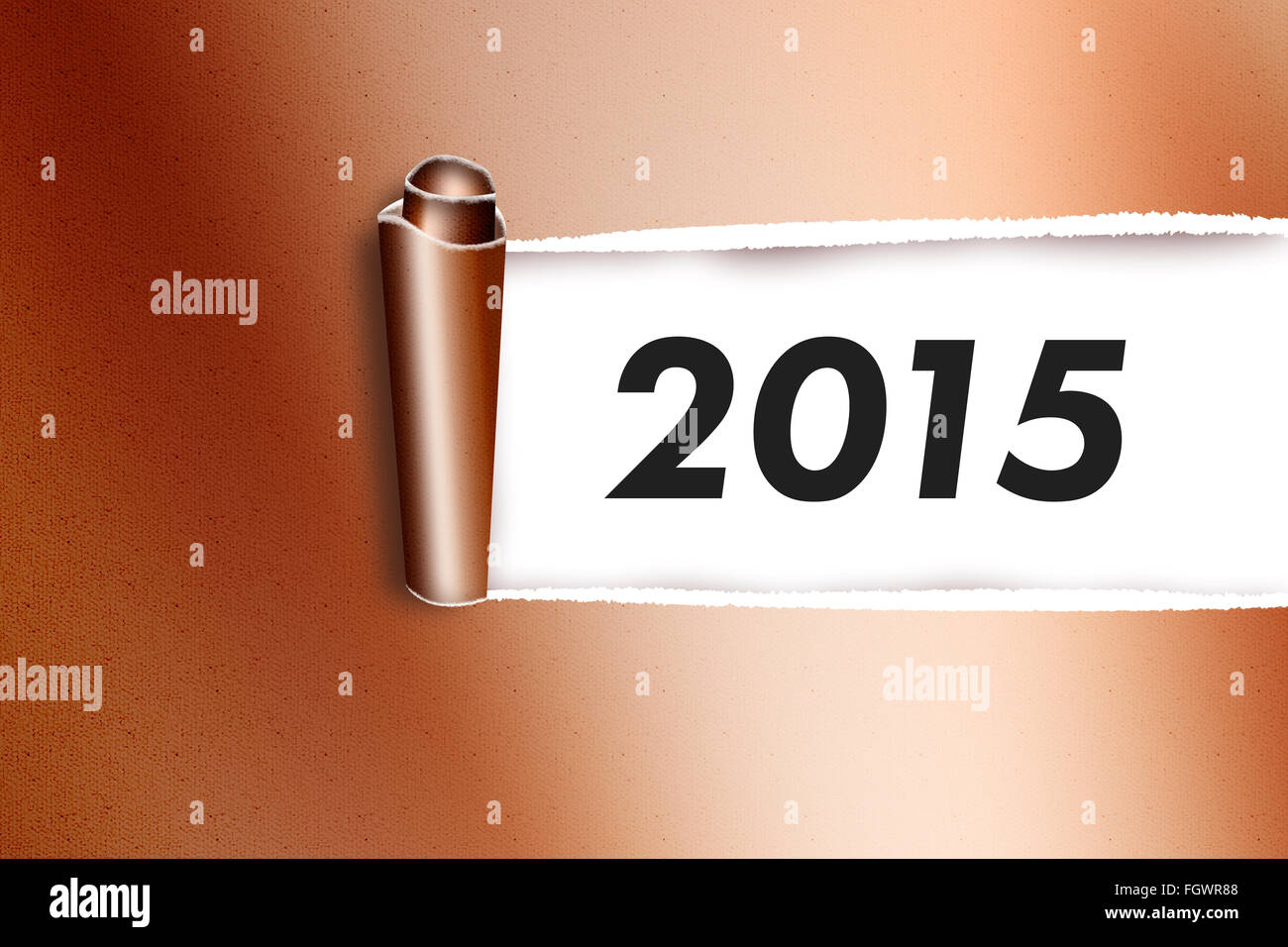 Composite image of rip in gold paper Stock Photo - Alamy