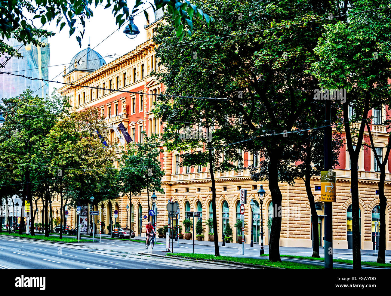 Palais Hansen (Hotel Kempinski), Schottenring Wien, 1. Bezirk Stock ...