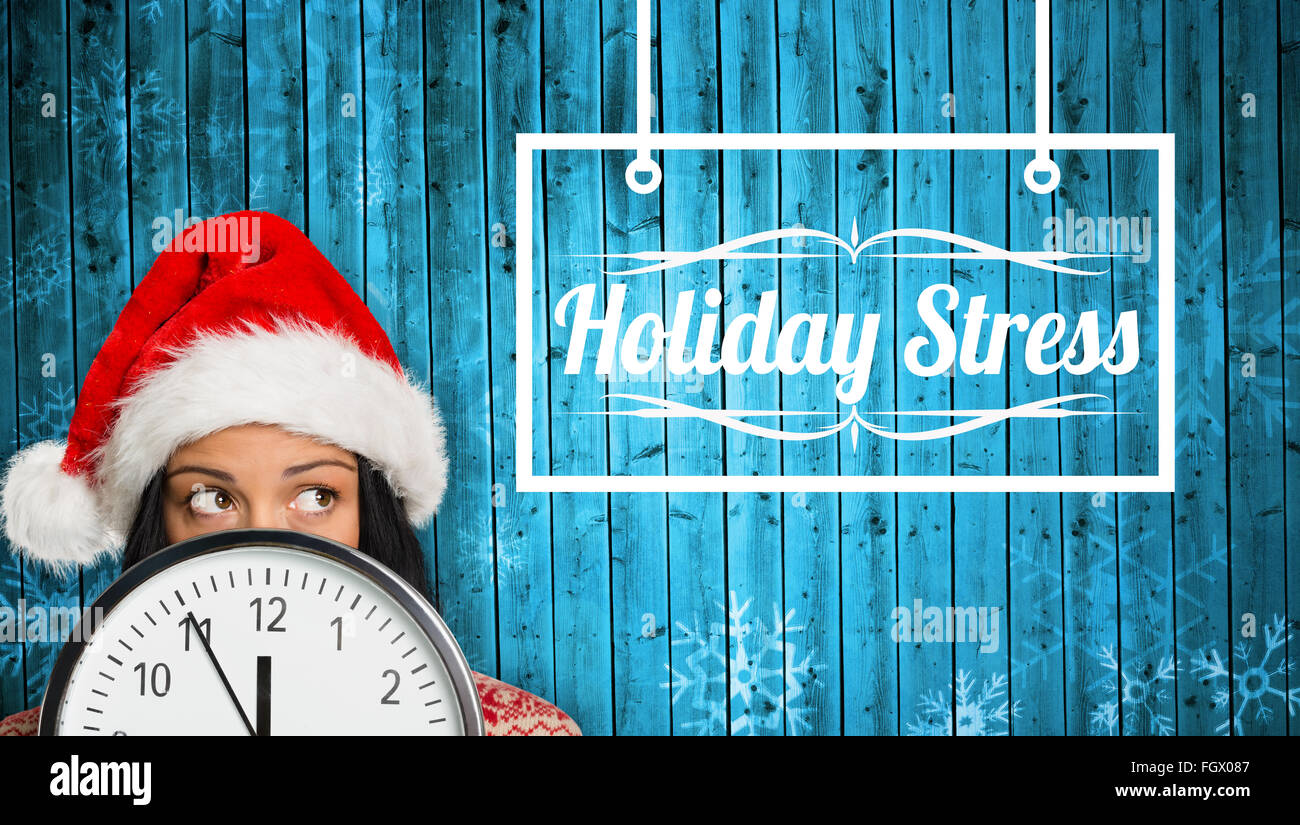 Composite image of woman looking to the distance Stock Photo - Alamy